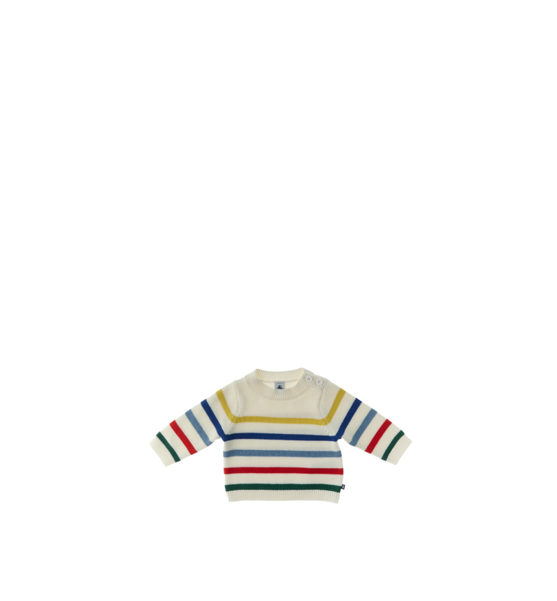 PETIT BATEAU Maglione misto cotone BAMBINO 38635_A0EAI_03 | Sorelle Ramonda