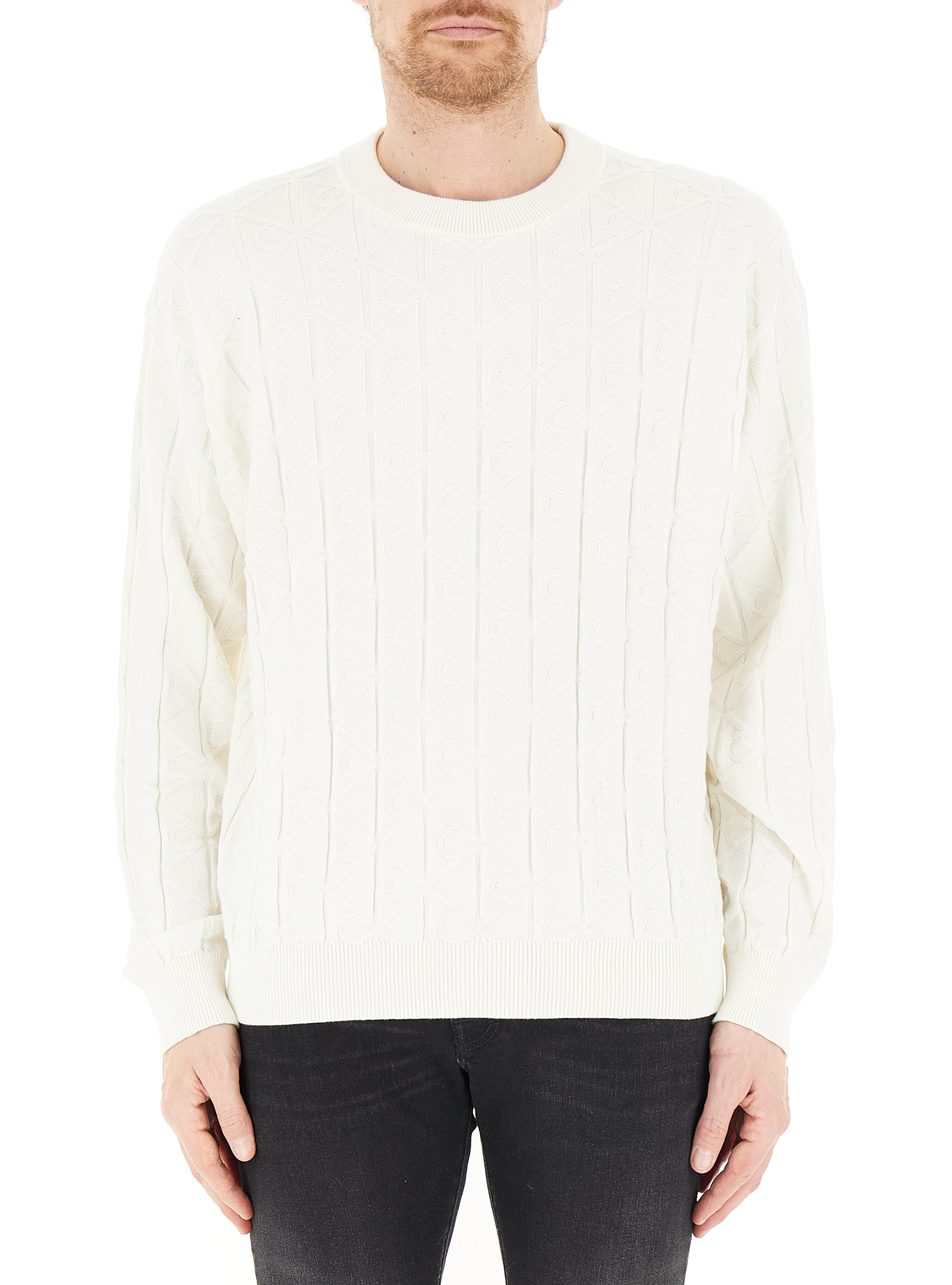 CALVIN KLEIN Maglione lavorato JEANS 42452_LV04RE301G_YAS | Sorelle Ramonda