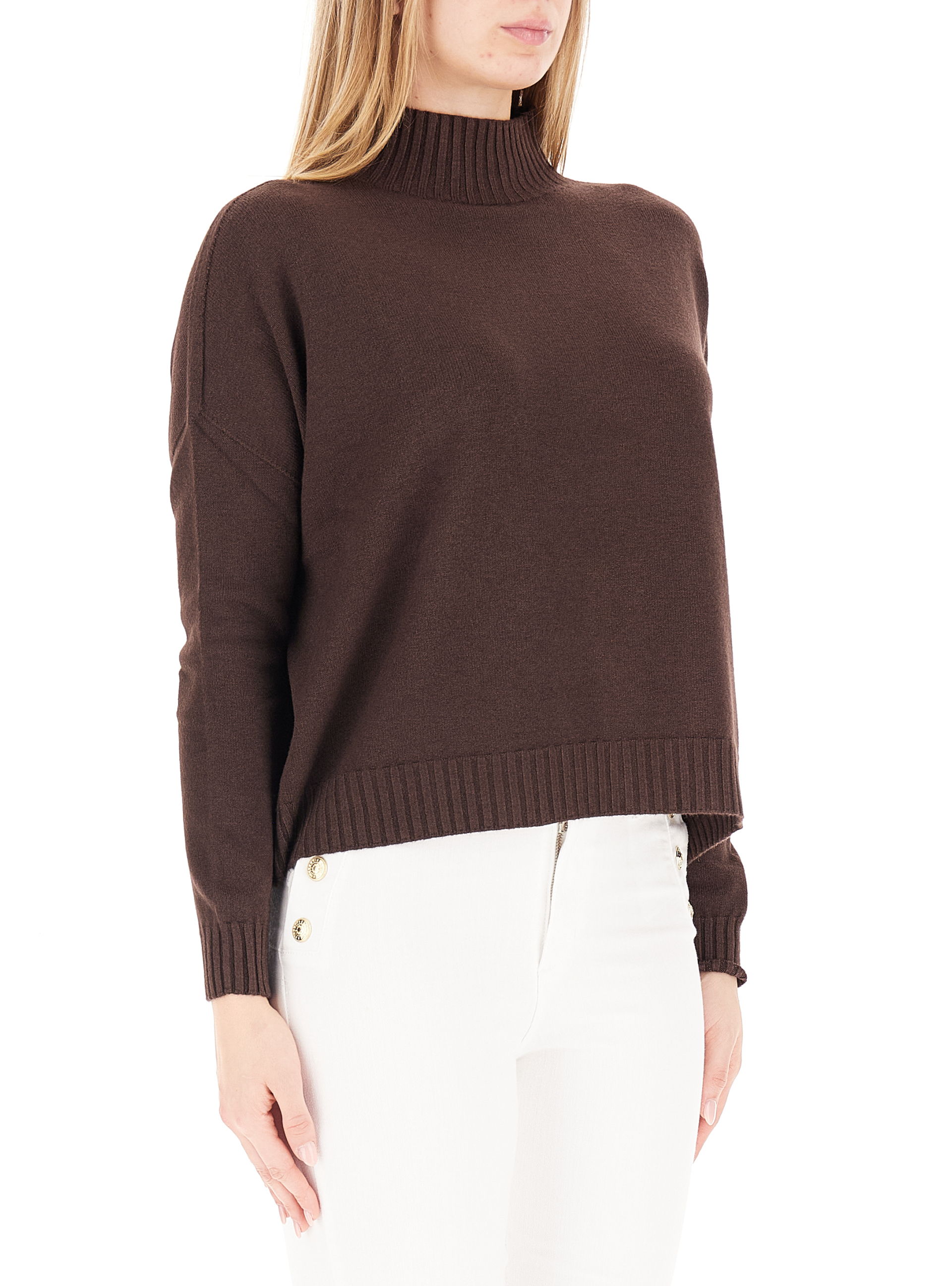 VICOLO Maglione lupetto DAMEN 34231_77409F_MORO | Sorelle Ramonda